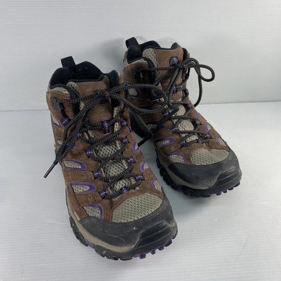 Merrell | Shoes | Merrell J6050 Brown Suede High Top Mid Vent Hiking ...